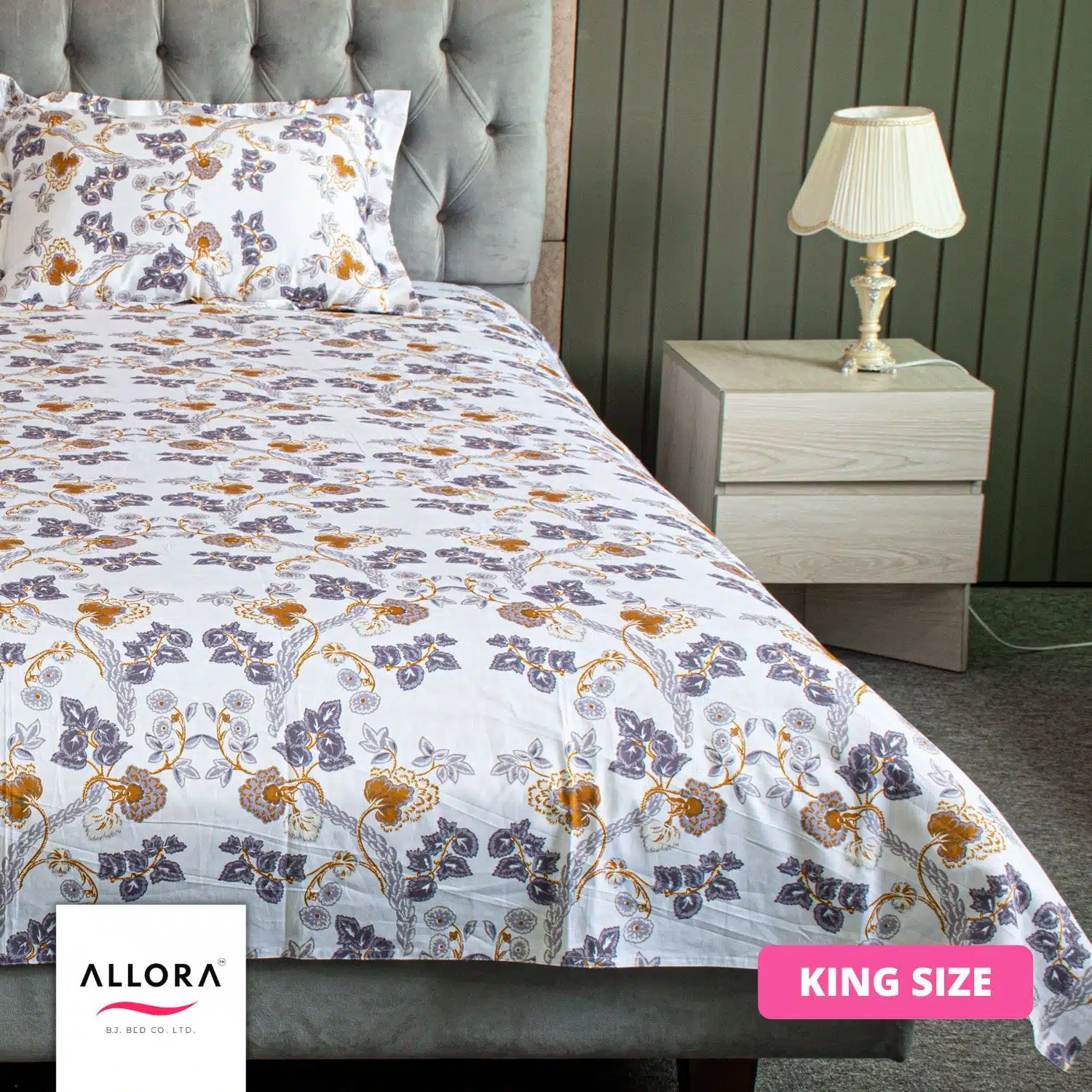 Printed Bed Sheet - ALLORA Home & Living